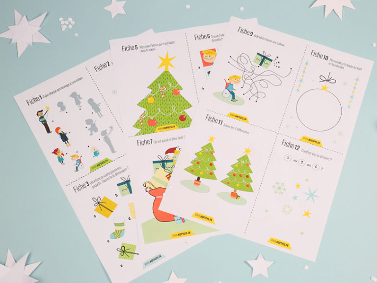 Des fiches de jeux pour Noël ! - Blog Hop'Toys