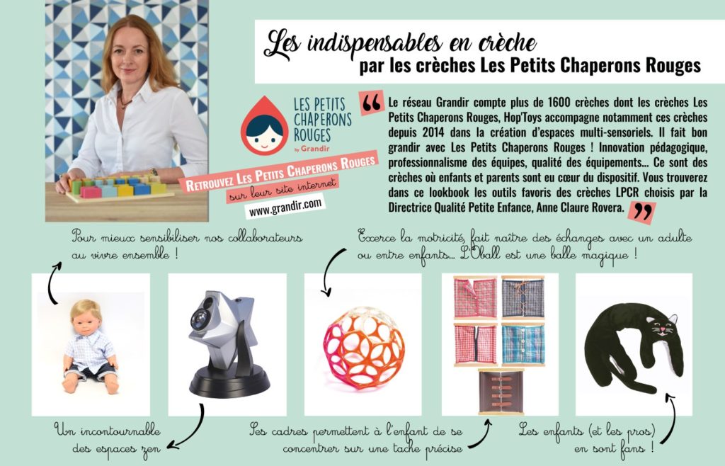 Crèche : les indispensables des Petits Chaperons Rouges - Blog Hop'Toys