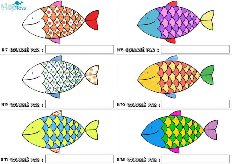 Jeu des énigmes autour des poissons - Hop'Toys