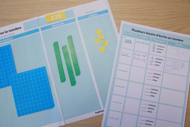 Fiches d'exercices pour décomposer les nombres - Blog Hop'Toys