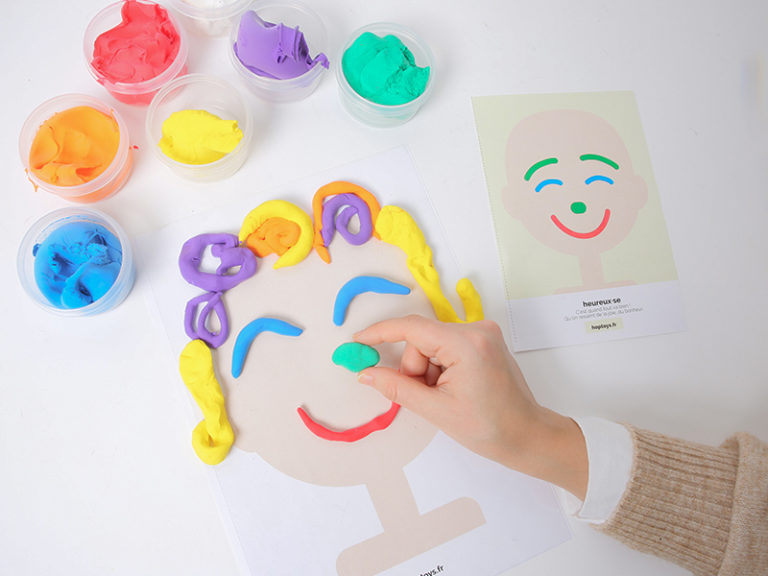 Activité : les émotions avec de la pâte à modeler - Blog Hop'Toys