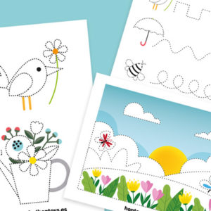 Activités graphiques sur le thème du printemps - Blog Hop'Toys
