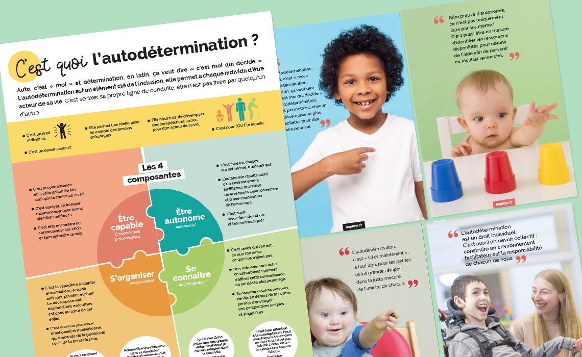 Les 4 composantes de l'autodétermination - Blog Hop'Toys