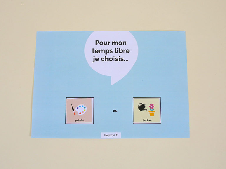 Mon tableau de choix - Blog Hop'Toys