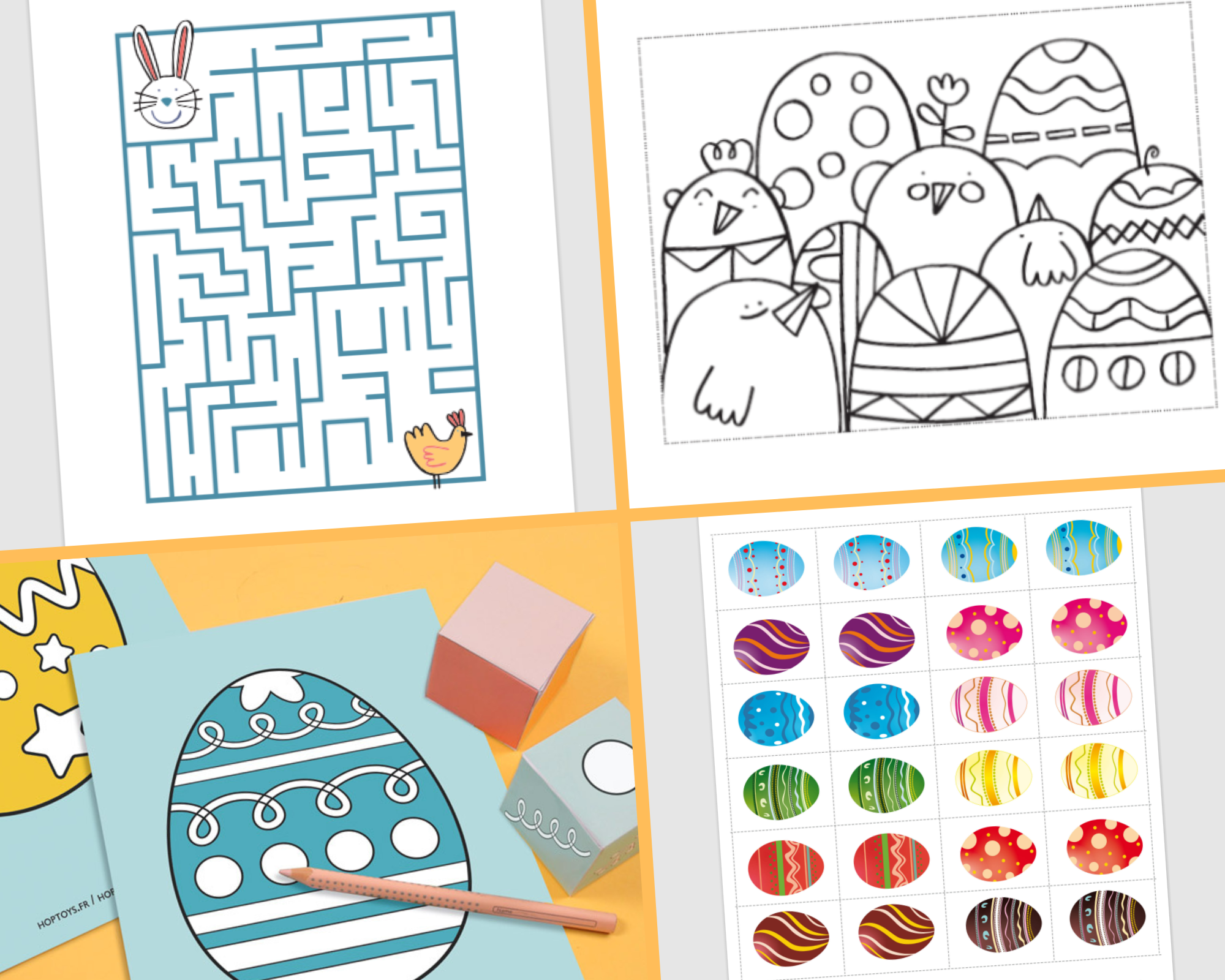 Téléchargement : 11 activités de Pâques ! - Blog Hop'Toys