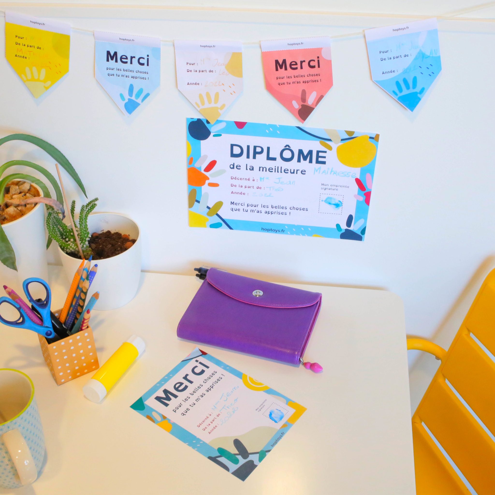 Kit de remerciement de fin d'année - Blog Hop'Toys