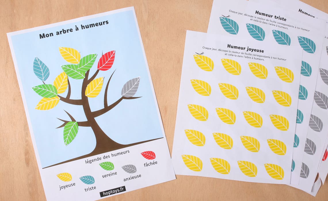 Communiquer ses émotions avec l'arbre à humeurs - Blog Hop'Toys