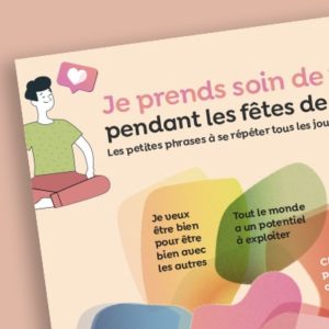 Affiche et galets mantra : Je prends soin de moi - Blog Hop'Toys