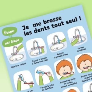 Mon poster : Je me brosse les dents tout seul ! - Blog Hop'Toys