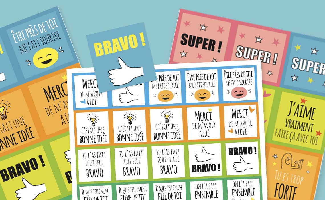 Des cartes de compliments à télécharger ! - Blog Hop'Toys